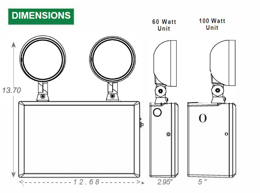 XR - LED High Output Industrial Emergency Unit – New Horizon Lighting