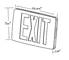 Try the Easy to Install & Low-Profile Thermo Plastic Exit Sign – New ...